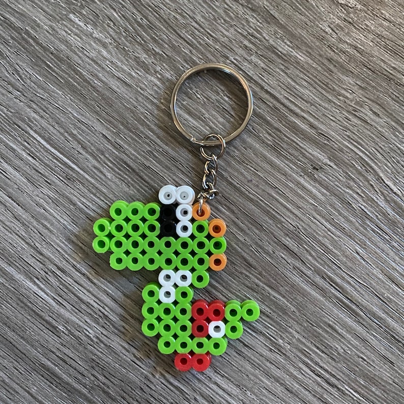 Super Mario Bros. Perler Beads Keychain Zipper Pull Handmade *FAST ...