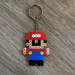 Super Mario Bros. Perler Beads Keychain Zipper Pull Handmade *FAST ...