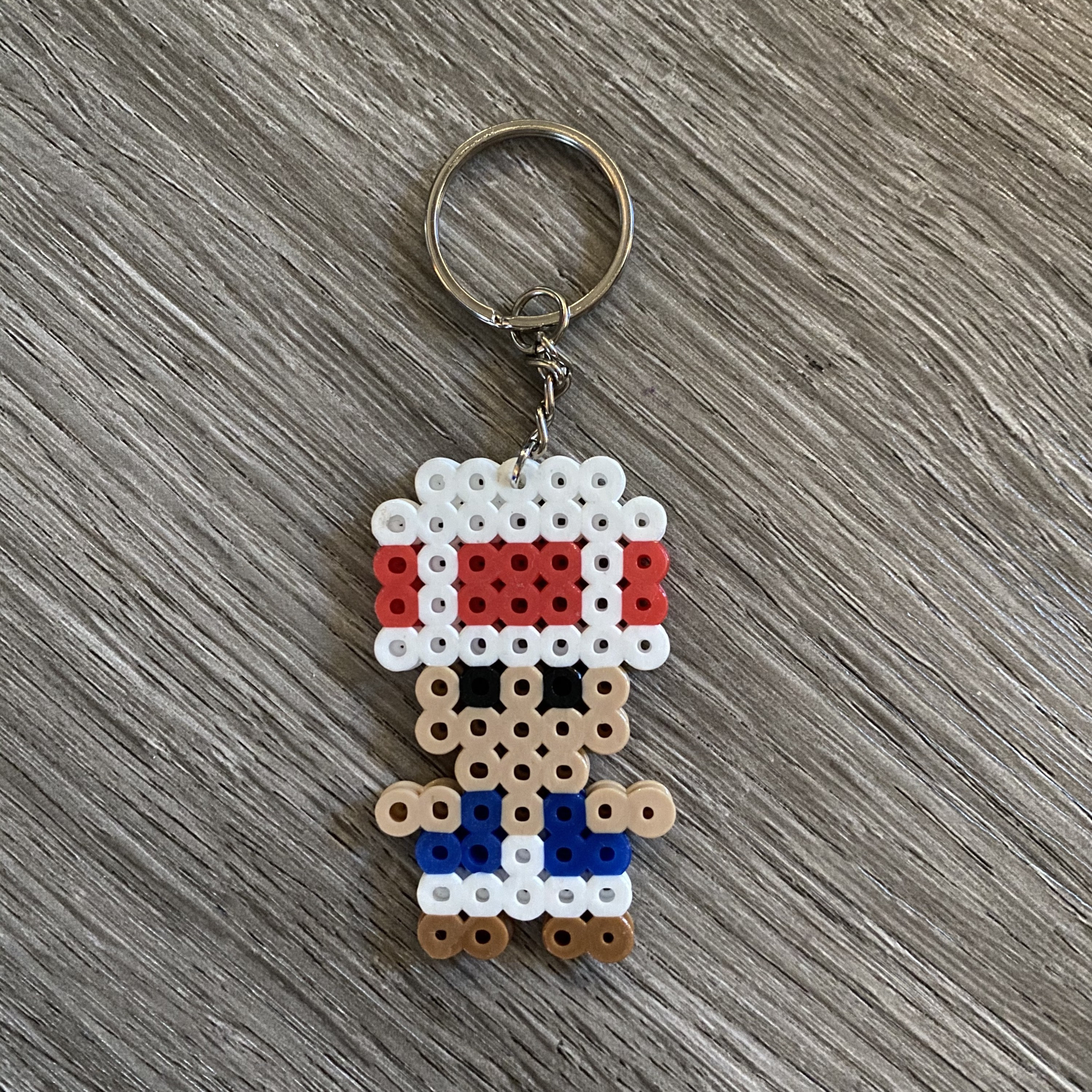 Llavero Super Mario Hama Llavero Doble Yoshi Con Huevo Hama De Segunda