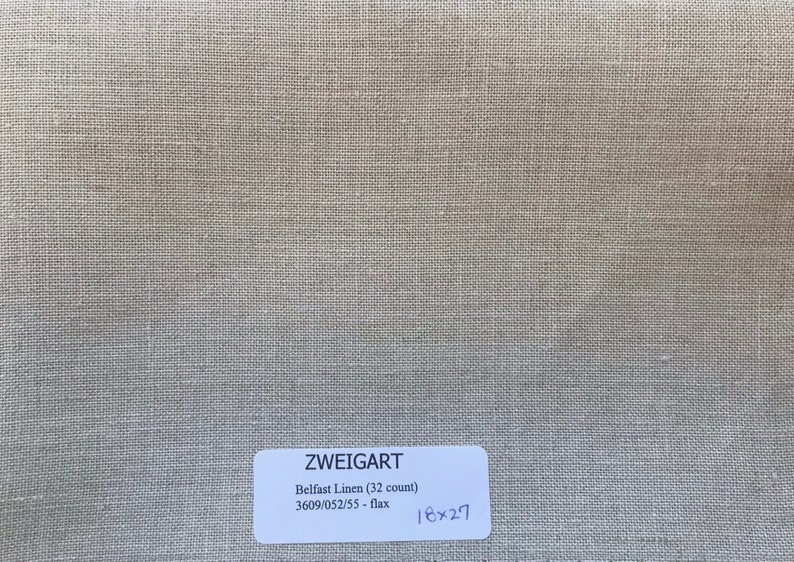 Zweigart Belfast Linen 32 Count 18 x 27 9 Colors | Etsy