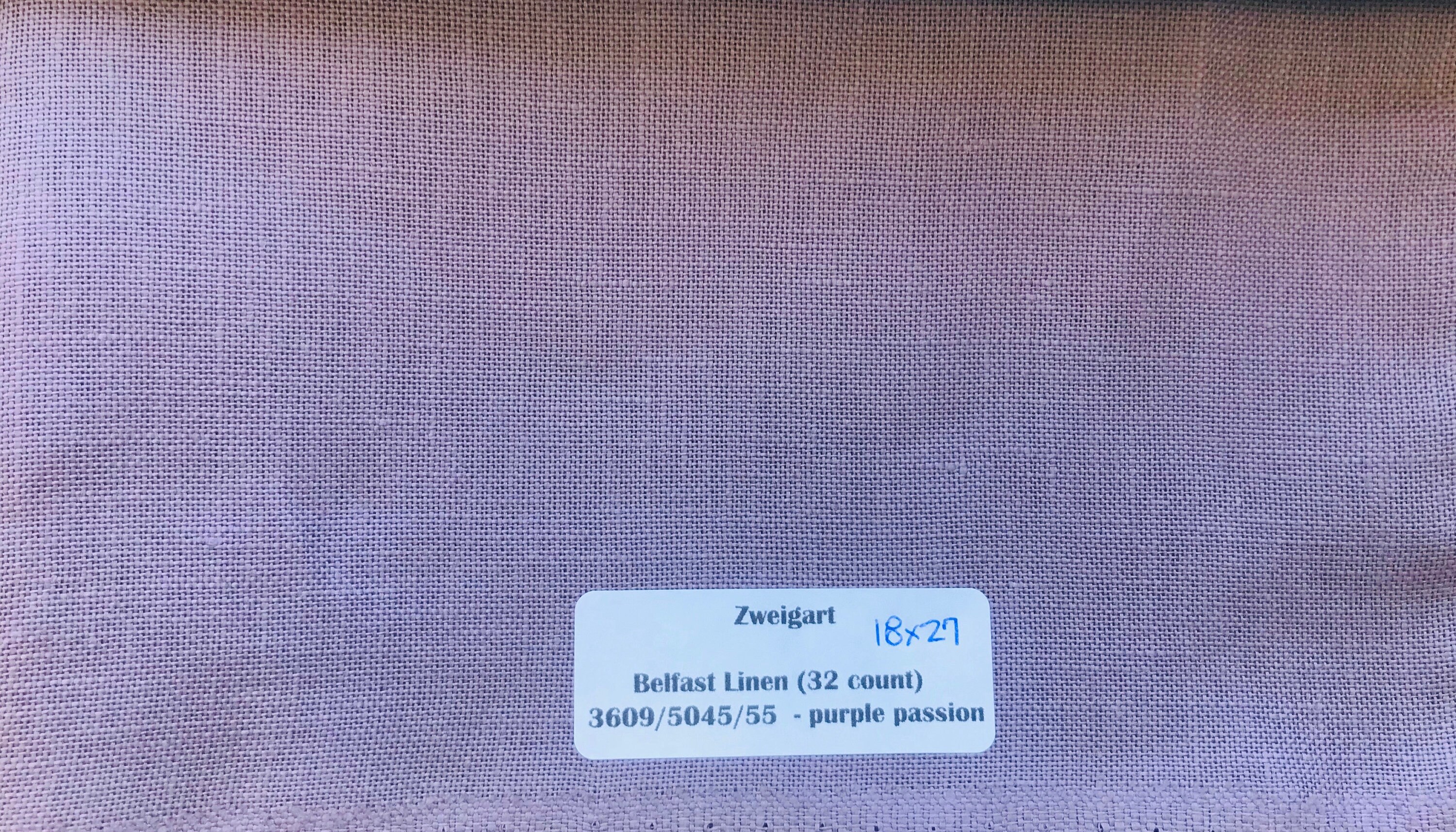 Zweigart Belfast Linen 32 Count 18 x 27 9 Colors | Etsy