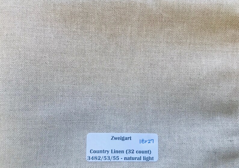 Zweigart Belfast Linen 32 Count 18 x 27 9 Colors | Etsy