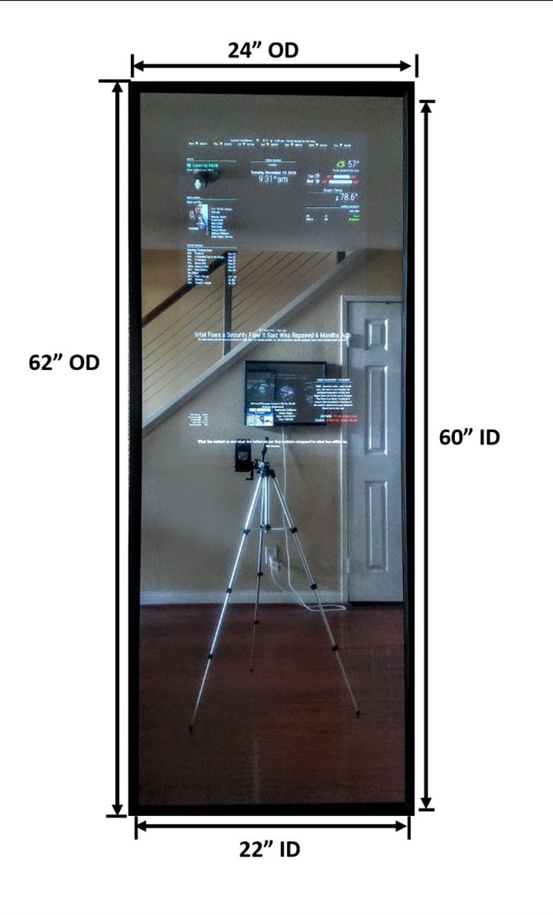 Full-length Alexa or Google Assistant Smart Mirror 24 - Etsy