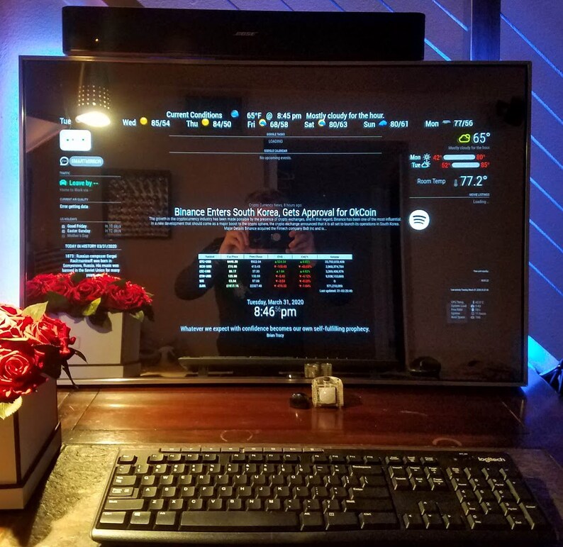 Alexa or Google Assistant Smart Mirror 32 HD Display - Etsy México