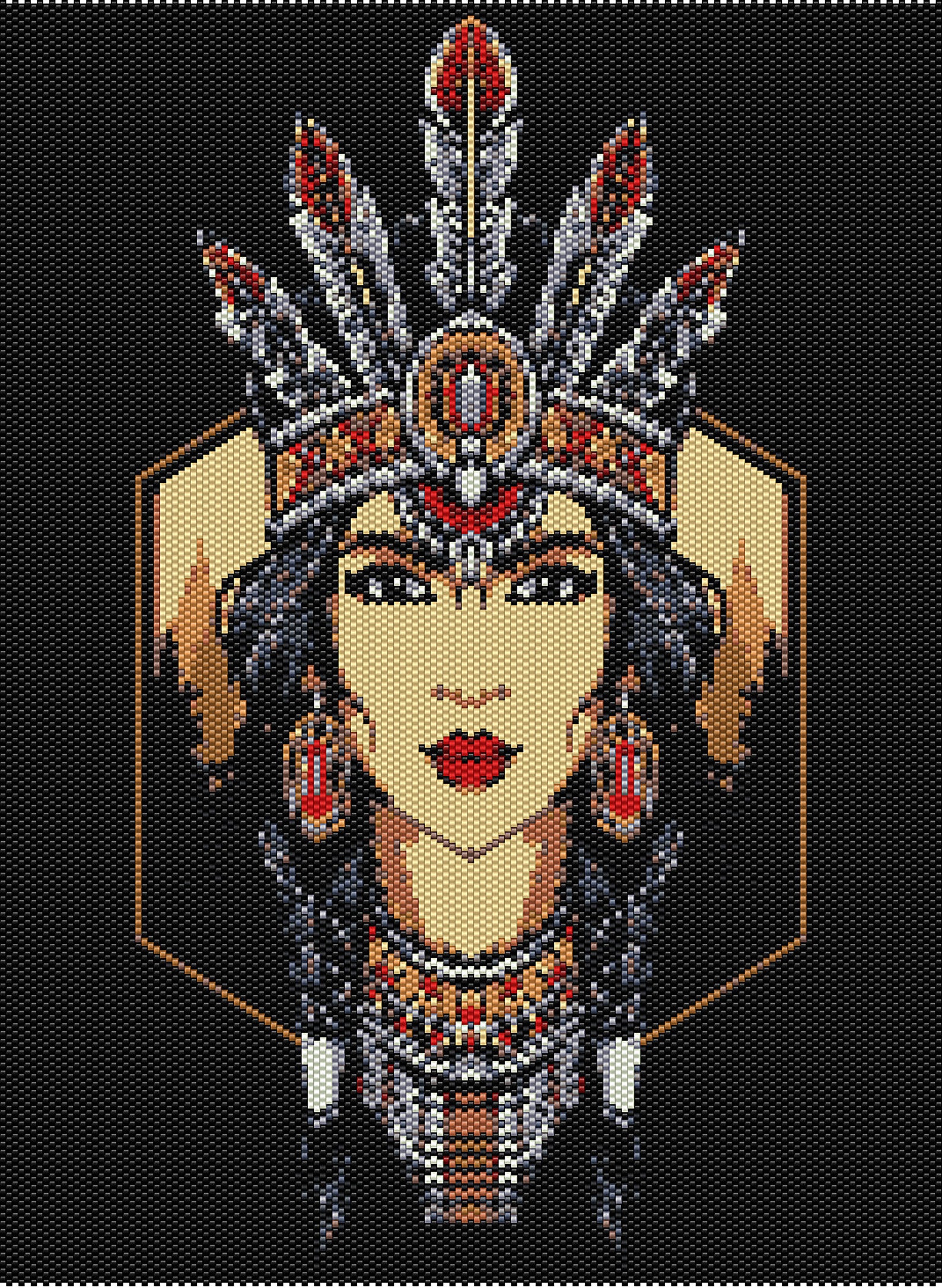 2 Patterns Peyote and Loom Native American Delica Miyuki - Etsy