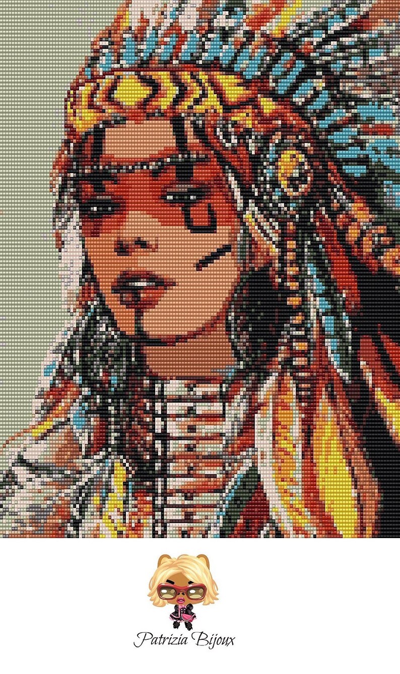 2 Patterns Peyote and Loom Native American 20 Colors - Etsy