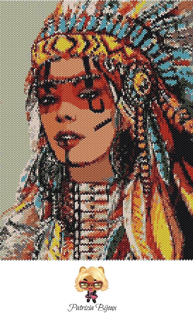 2 Patterns Peyote and Loom Native American 20 Colors - Etsy