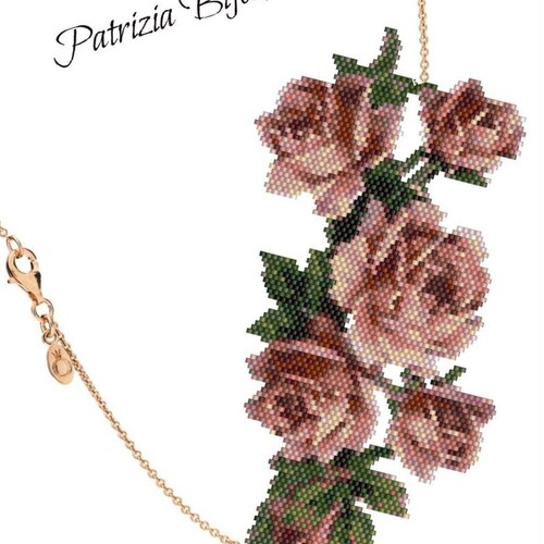 Jewelry & Beauty brick stitch pattern bead rose pattern brick stitch ...