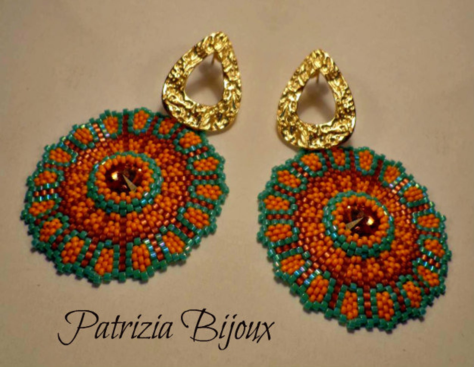 Peyote Tutorial Africa Summer Earrings Circular Peyote - Etsy