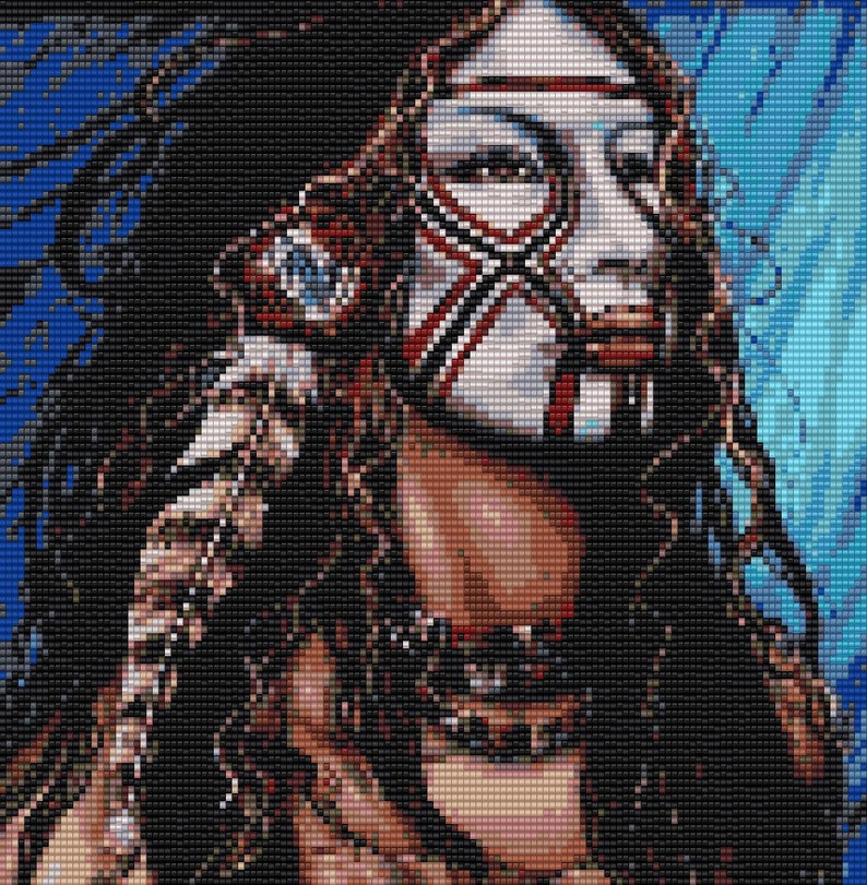 2 Patterns Peyote and Loom Native American Tapestry Delica - Etsy