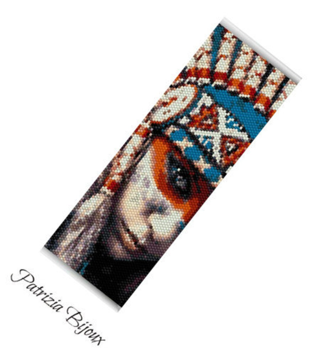 Peyote Cuff Stitch Bracelet Native American - Odd Peyote Technique ...