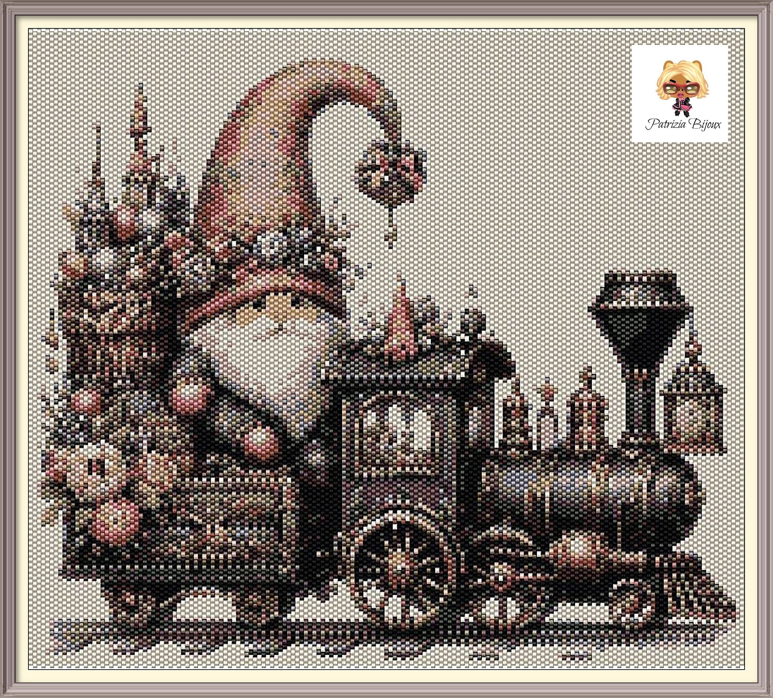 3 Peyote Patterns - Christmas Decor Tapestry - Max 20 Colors - Delica ...