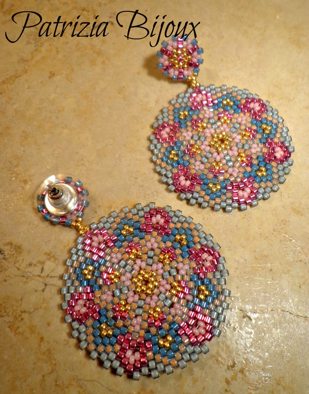 Earrings Peyote Tutorial Fantasy Technical Circular Peyote and ...