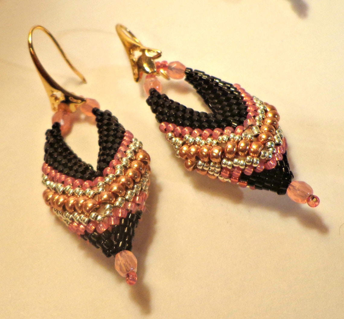 Tutorial Pendant and Drop Earrings "stella Sirio" - Peyote Technique ...