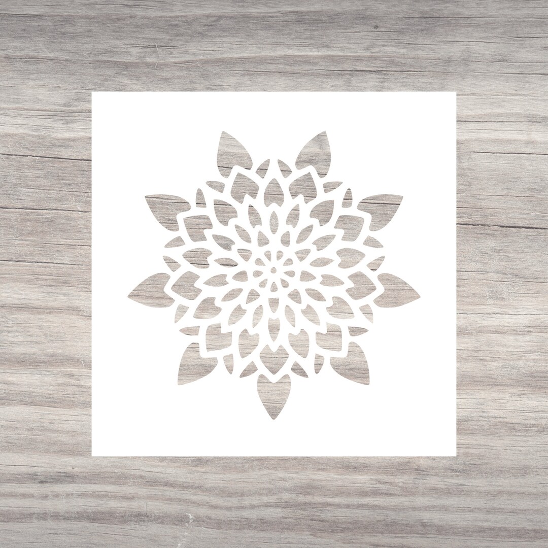 Flowy Mandala Reusable Stencil-stencil for Painting-diy Crafts - Etsy