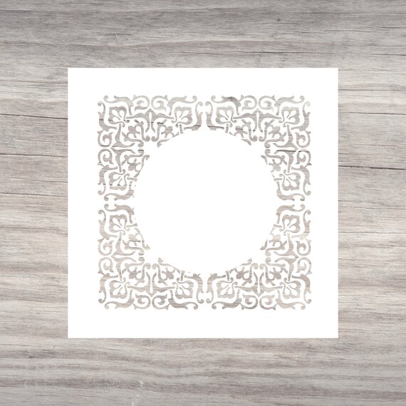 Arabesque Frame Stencil-decorative Pattern-moorish-diy - Etsy