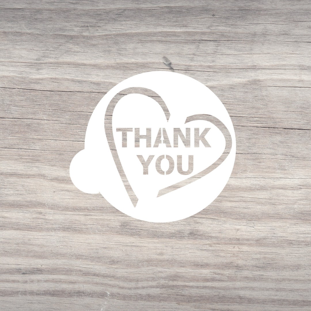 Mini Stencil-thank You-cookie Stencil-heart Shape - Etsy
