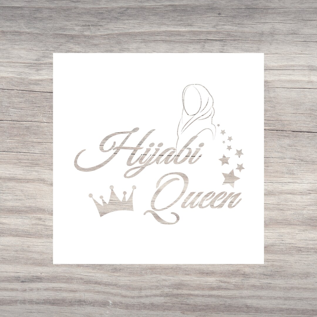 Hijabi Queen Reusable Stencil-stencil for Painting-stencils for Art-diy ...