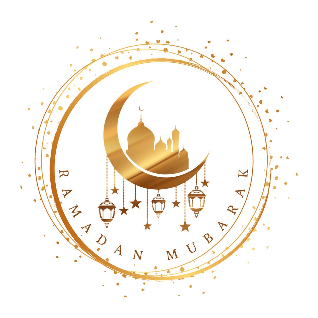 Ramadan Mubarak Circle PNG Round Ramadan Stickers Gift Tags - Etsy