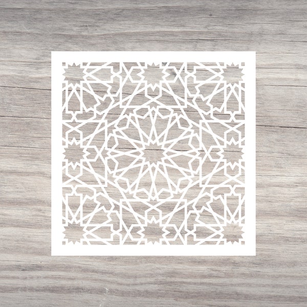 Moroccan Tile Stencil - Etsy