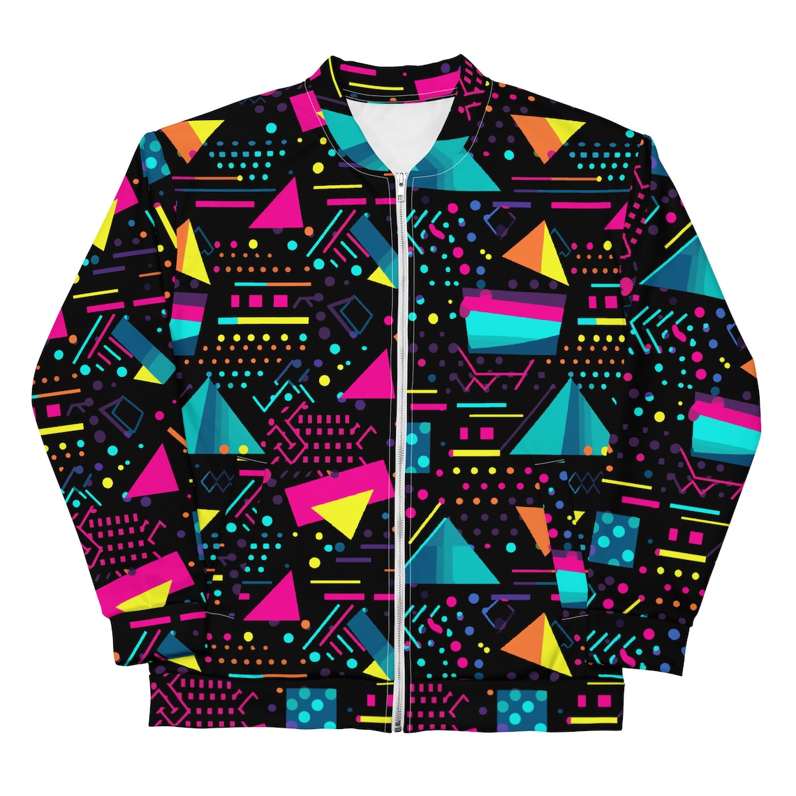 Miami Vice Unisex Bomber Jacket, Retro Bomber, 1980s Style Coat for Her ...