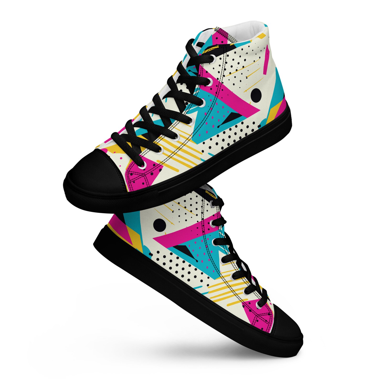 Retro '80s High Top Canvas Sneakers for Women Channeling 80s Vibes With ...