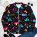 Miami Vice Unisex Bomber Jacket, Retro Bomber, 1980s Style Coat for Her ...