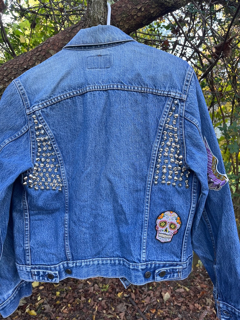 Levi’s Studded and Patch Jacket in Size Medium - Etsy
