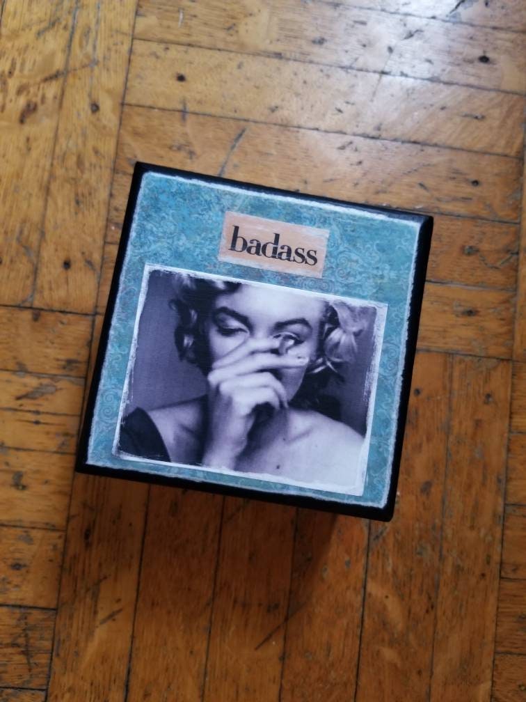 Marilyn Monroe Keepsake Box, Vintage Style Box, Badass, Gift, Retro ...
