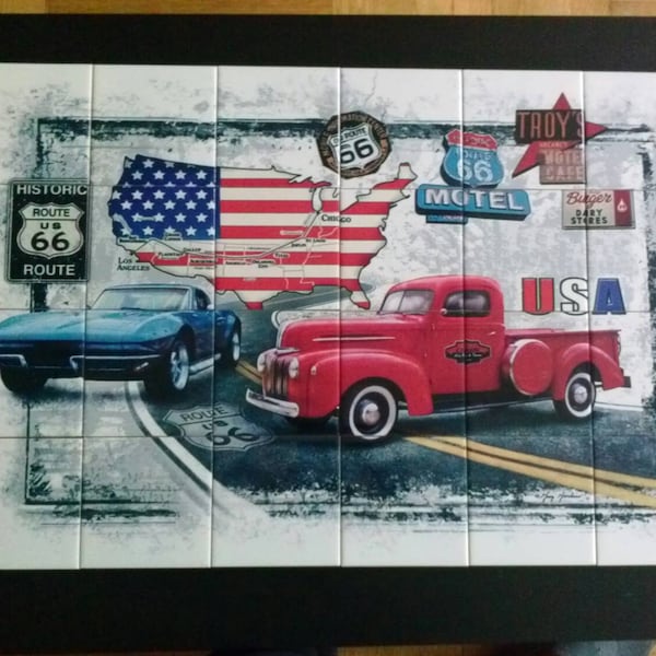 Route 66 Wall Mural - Etsy