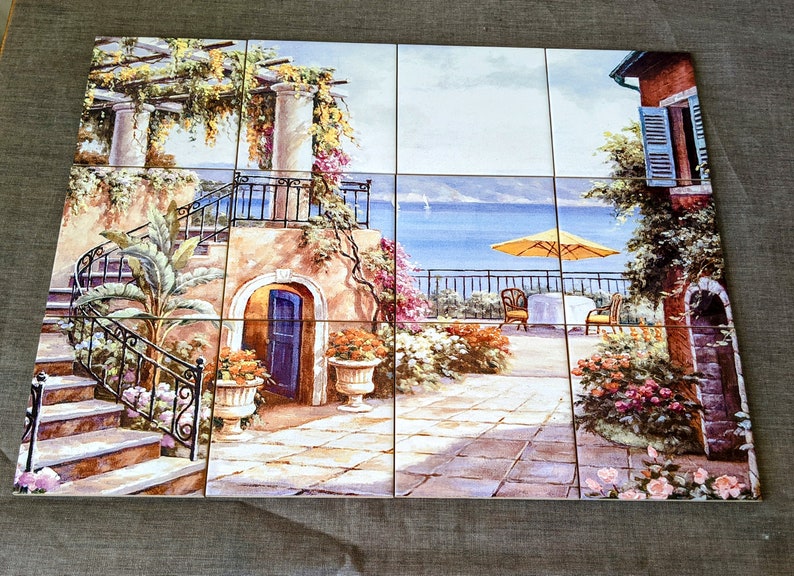 Tuscany Italy Ceramic Tile Mural Backsplash. - Etsy