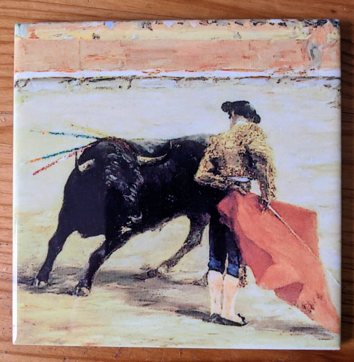 Matador Porcelain Art Tile Magnet/coaster. - Etsy