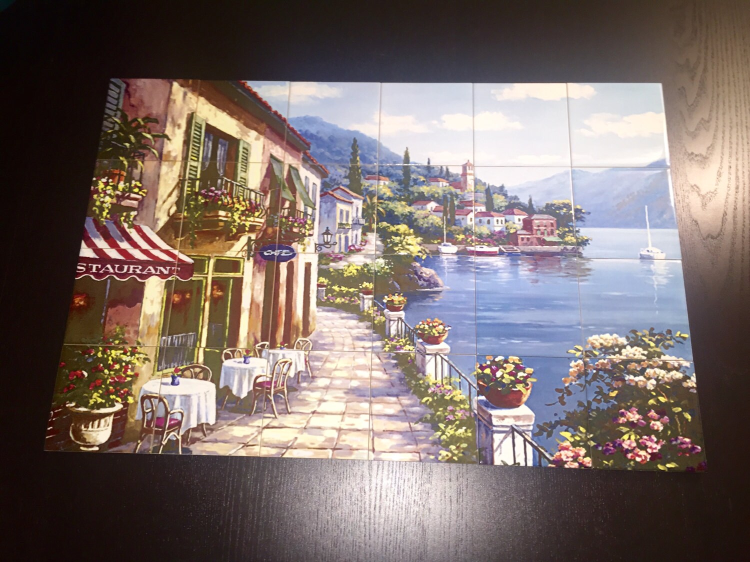 Ceramic Tile Mural Backsplash of Cornith Greece. - Etsy