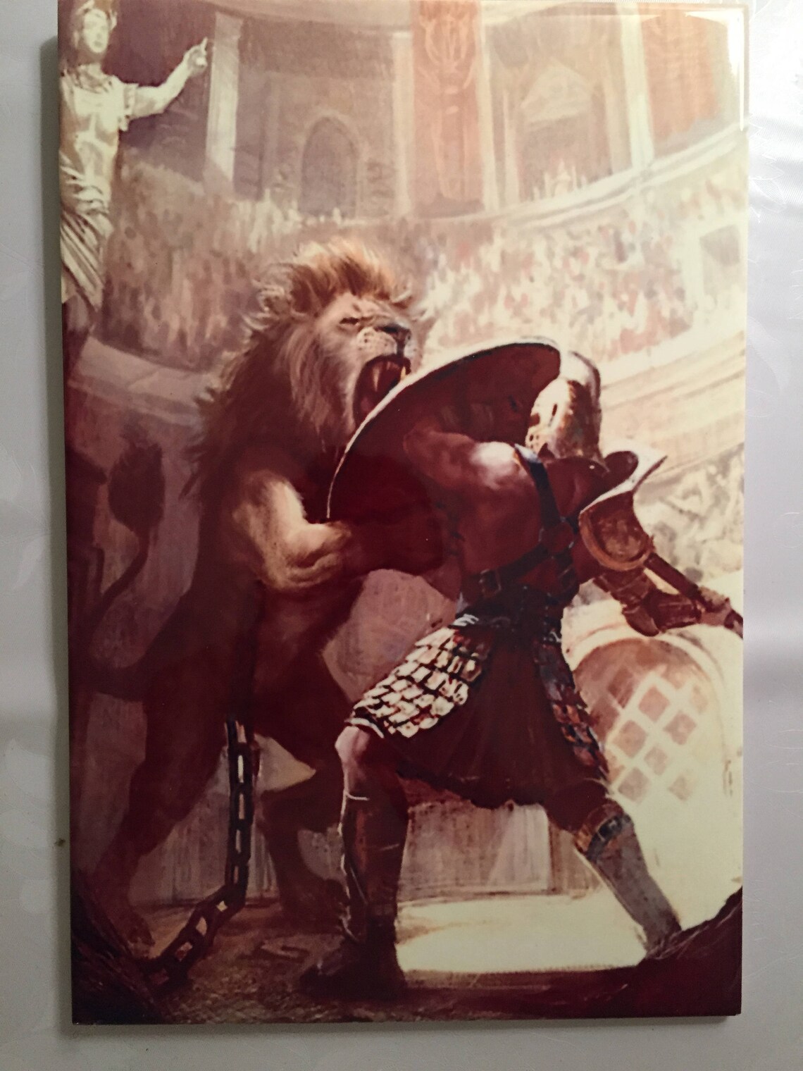 Gladiator Ceramic Wall Art Tile, 8" by 12" Glossy Finish, With or ...