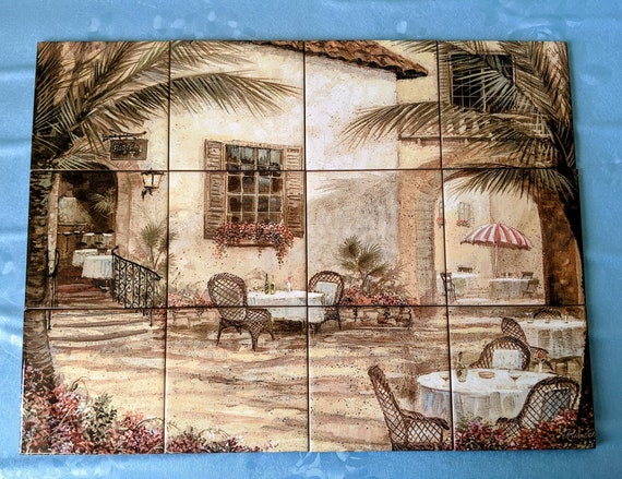 Tuscany Italy Ceramic Tile Mural Backsplash. - Etsy