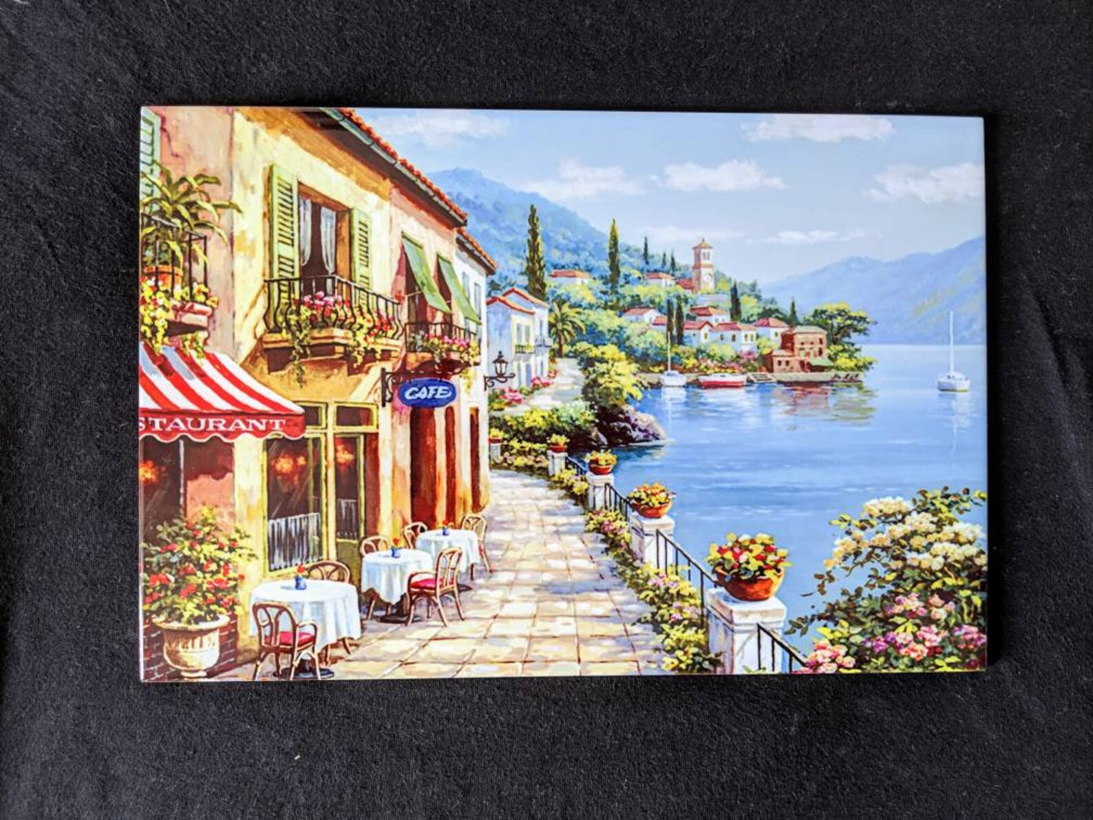 Greece Landscape Decorative Handmade Ceramic Wall Tile/plaque - Etsy