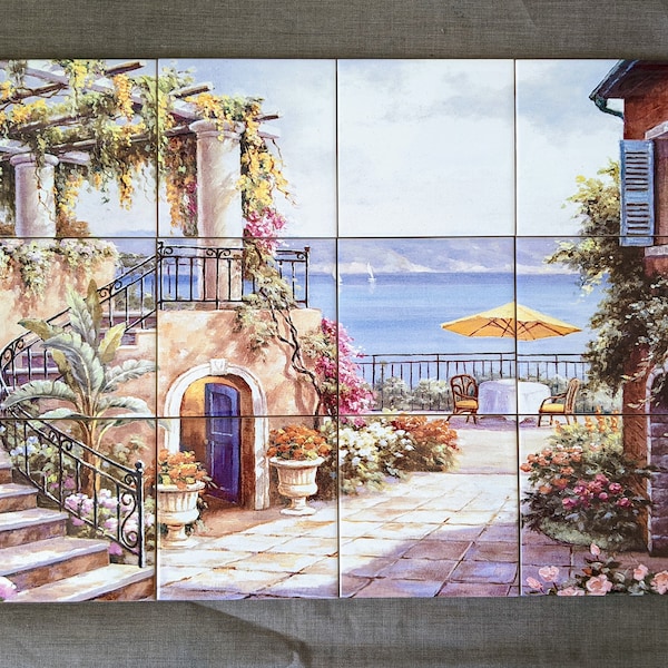 Italian Tile Mural - Etsy