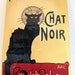 Chat Noir Ceramic Wall Art Tile, 8" by 12" Glossy Finish, With or ...