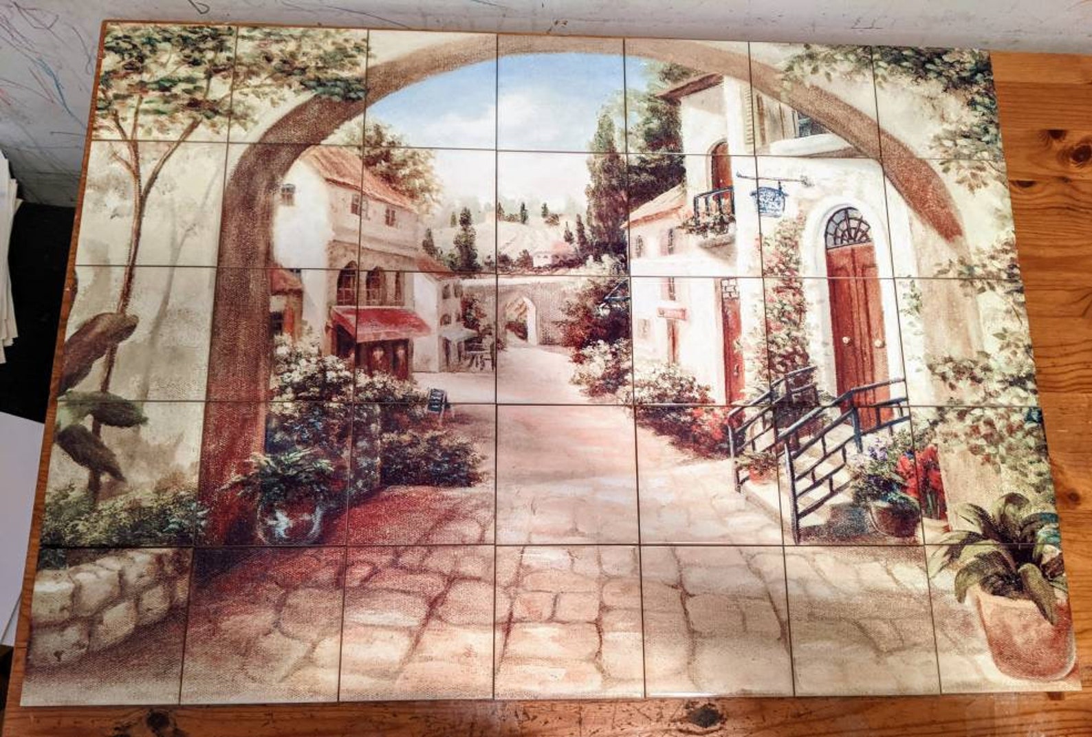 Tuscany Italy Ceramic Tile Mural Backsplash. - Etsy