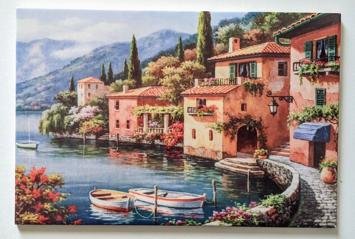 Capri Island Italy Ceramic Wall Art Tile 8 by 12 | Etsy