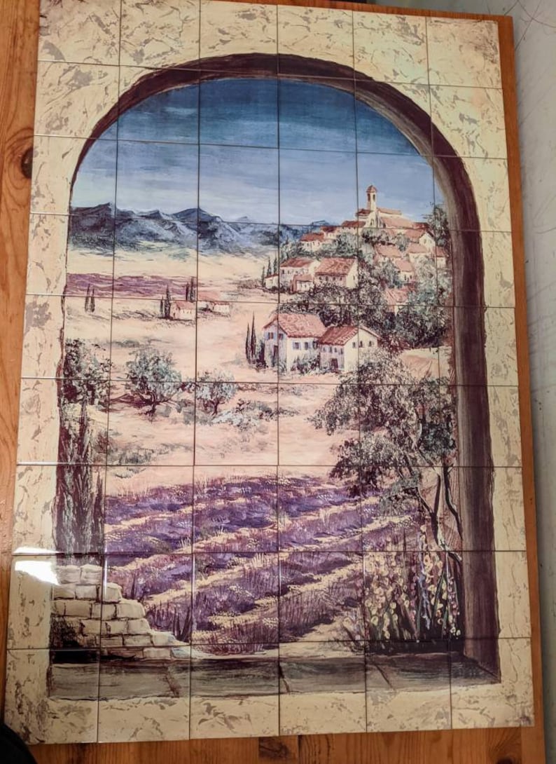 Tuscany Italy Ceramic Tile Mural. - Etsy