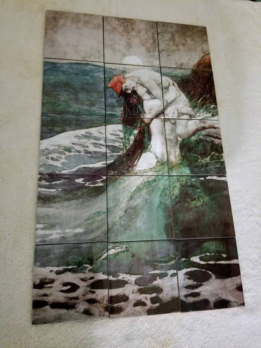 Mermaid Siren Ceramic Tile Mural. - Etsy