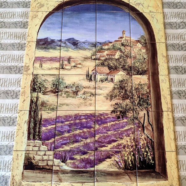 Tuscany Tile Mural - Etsy