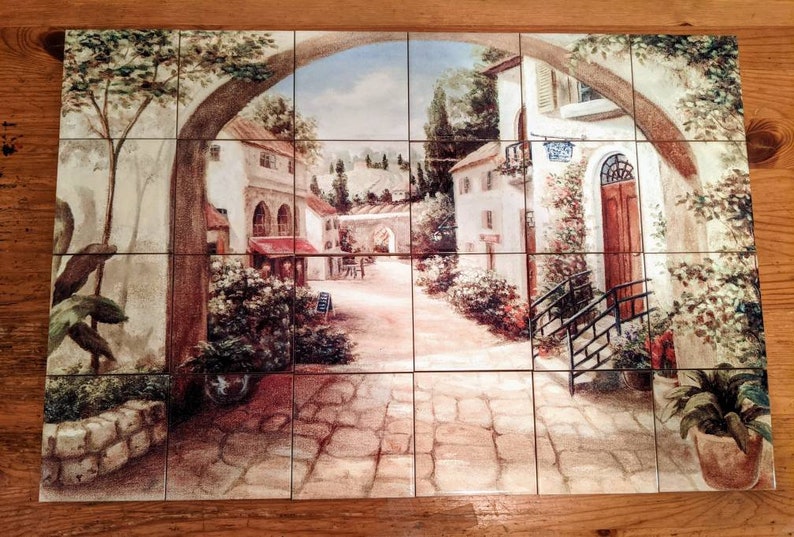 Tuscany Italy Ceramic Tile Mural Backsplash. - Etsy