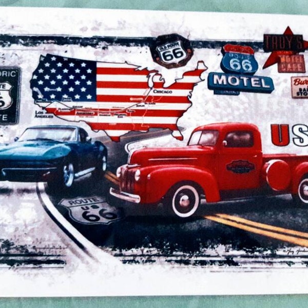 Route 66 Wall Mural - Etsy