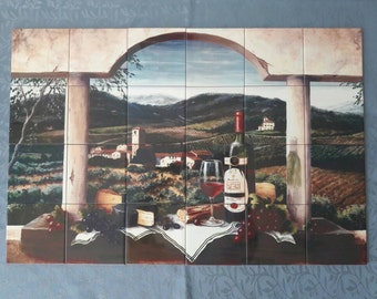 Italian Kitchen Ceramic Tile Mural Kitchen Backsplash in 3 Sizes - Etsy