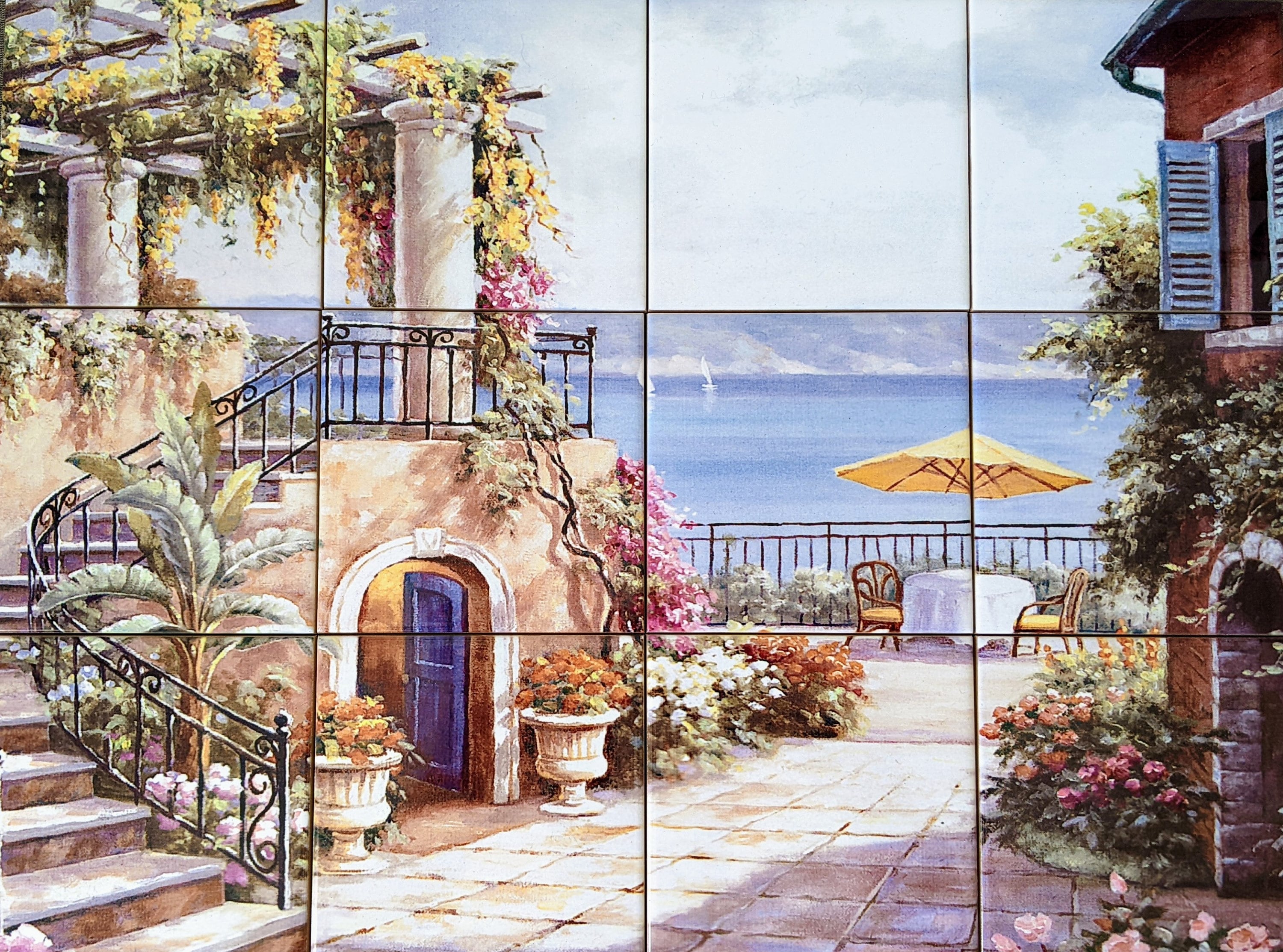 Tuscany Italy Ceramic Tile Mural Backsplash. - Etsy