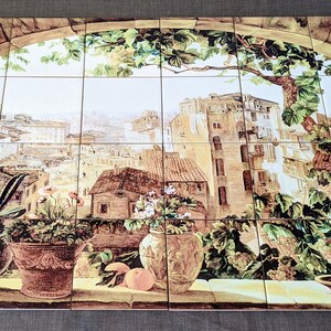 Tuscany Italy Ceramic Tile Mural Backsplash. - Etsy