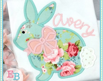 Easter Bunny Applique | Etsy