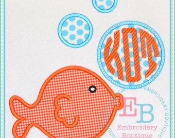 Machine Embroidery Design Applique Fish Alphabet INSTANT DOWNLOAD - Etsy
